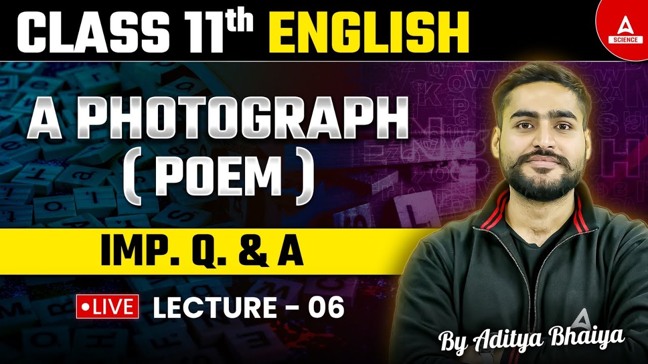 A Photograph Class 11 | English Hornbill Poem a Photograph Important ...