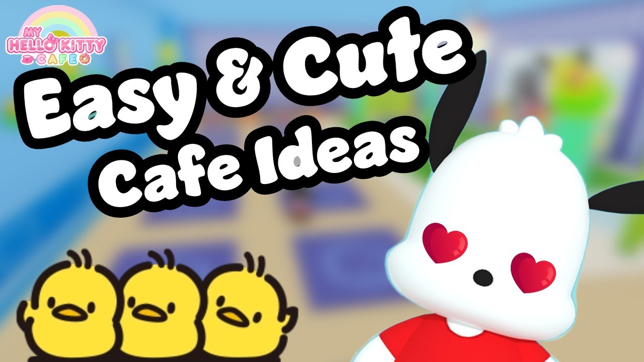 Easy and Cute Cafe Ideas | Pochacco | My Hello Kitty Cafe | Roblox ...