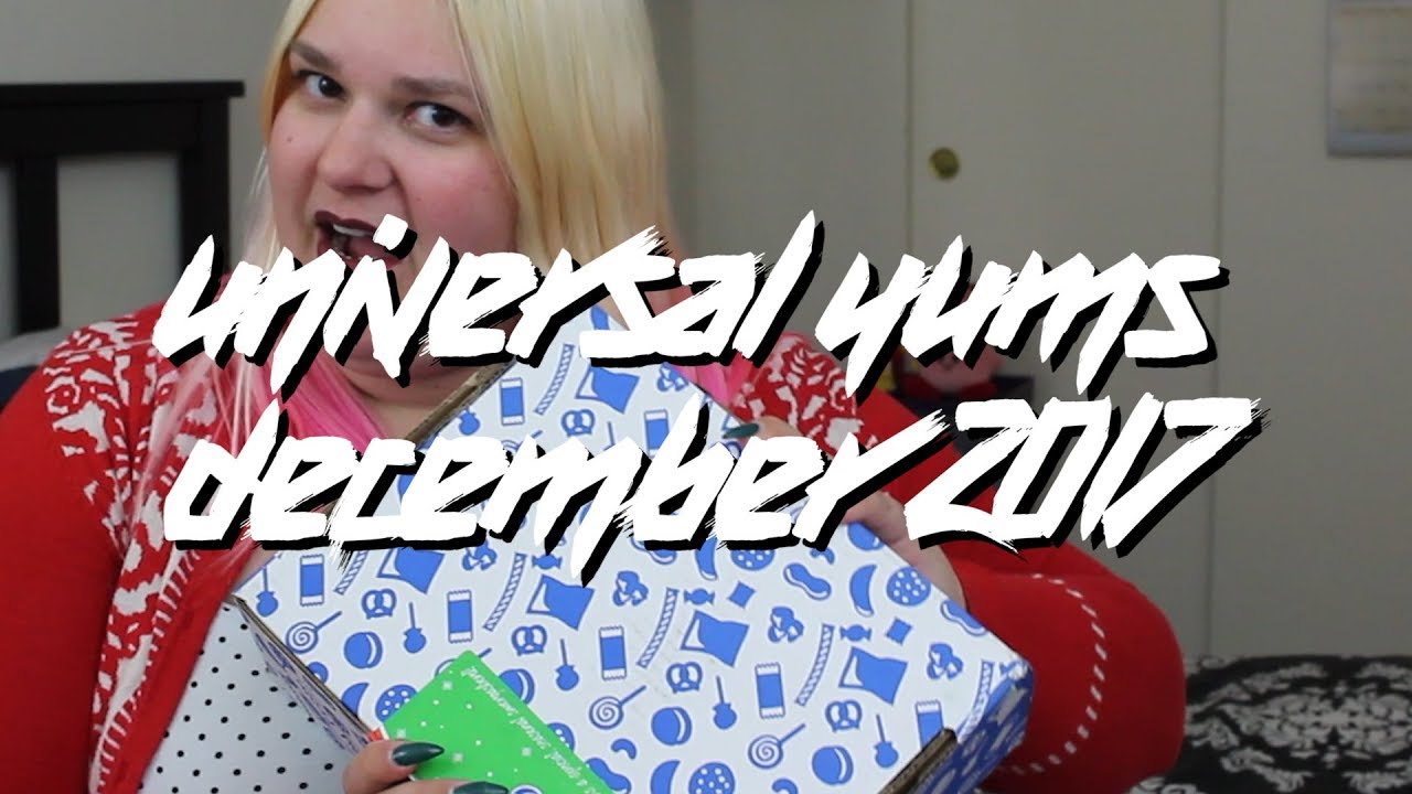 Universal Yums December 2017 Holiday Box Unboxing And Review Elyse