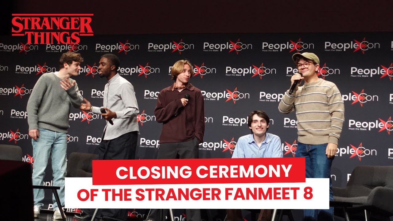 Closing ceremony of the SFM8 with Noah, Caleb, Finn, Gaten and Raphael ...