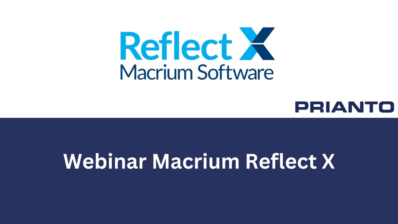 Webinar Macrium Reflect X - YouTube