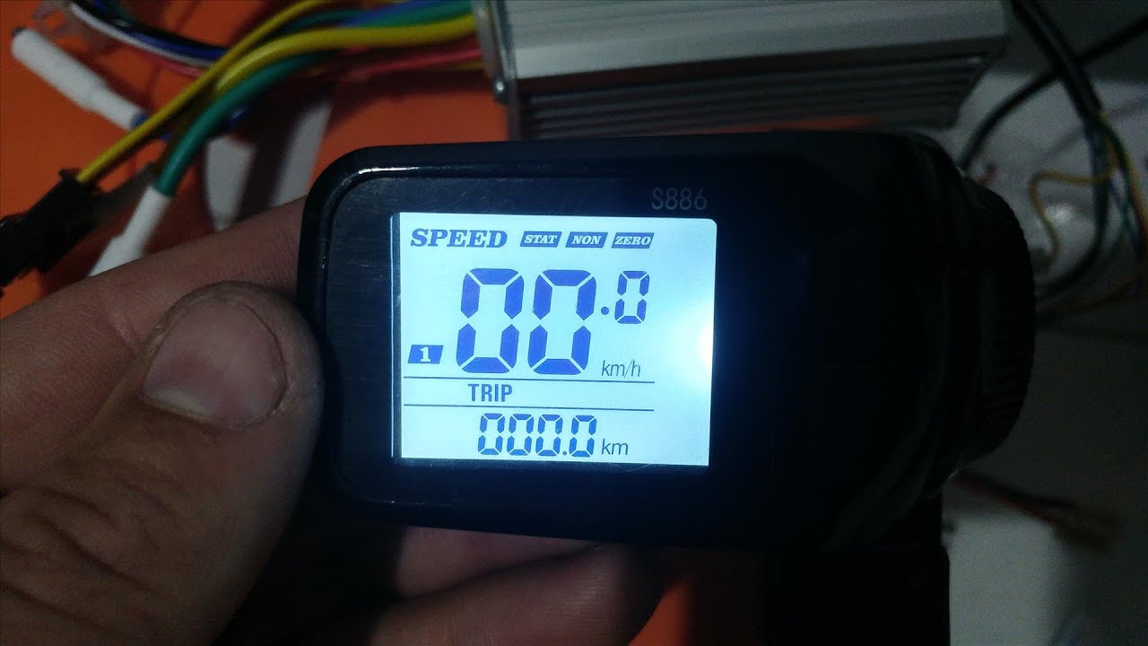 UNBOXING 24v-48v/36v-60v 350W Motor Brushless Controlador Lcd Display S886 Bike Elétrica MERCADO ...