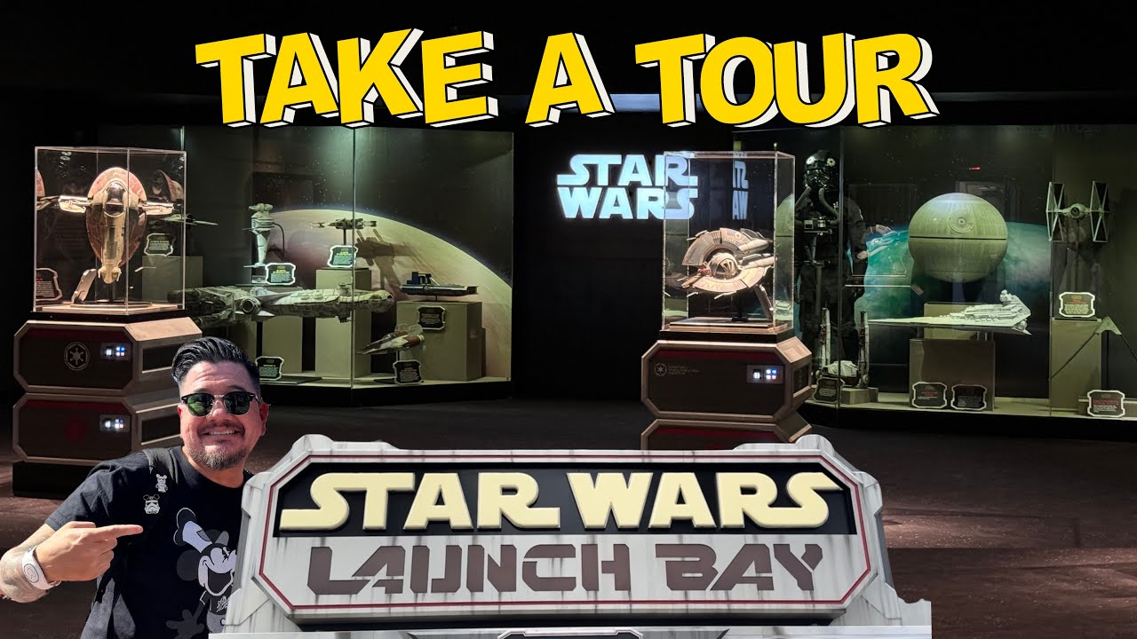 Tour of Star Wars Launch Bay: all the models, props, and artwork - YouTube