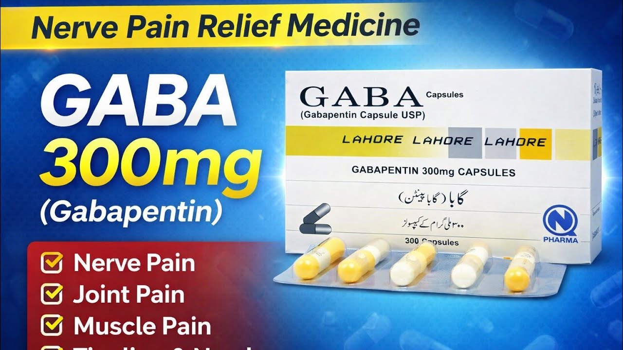 GABA 300mg (Gabapentin) – Uses, Benefits & Side Effects | Nerve Pain ...
