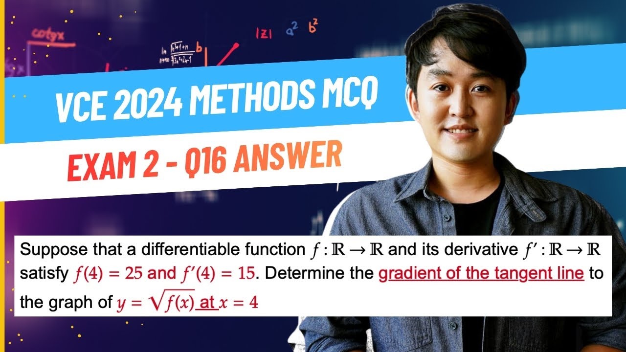 2024 VCE Methods exam 2 Q16 MCQ - YouTube