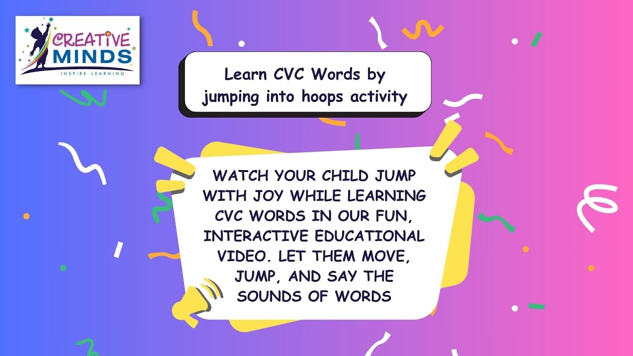 Jumping Into Hoops: A Fun Way to Learn CVC Words for Kinesthetic ...
