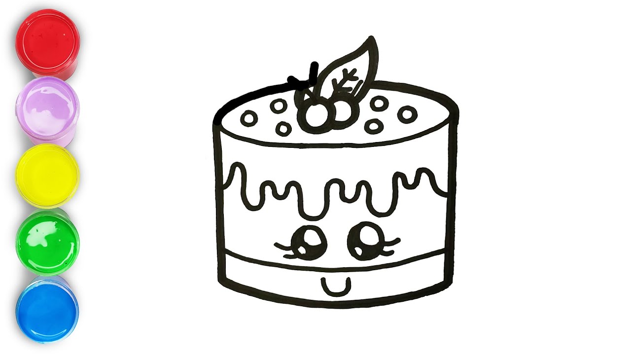 Step-by-Step Guide to Drawing a Delicious Birthday Cake – Kid's Edition ...