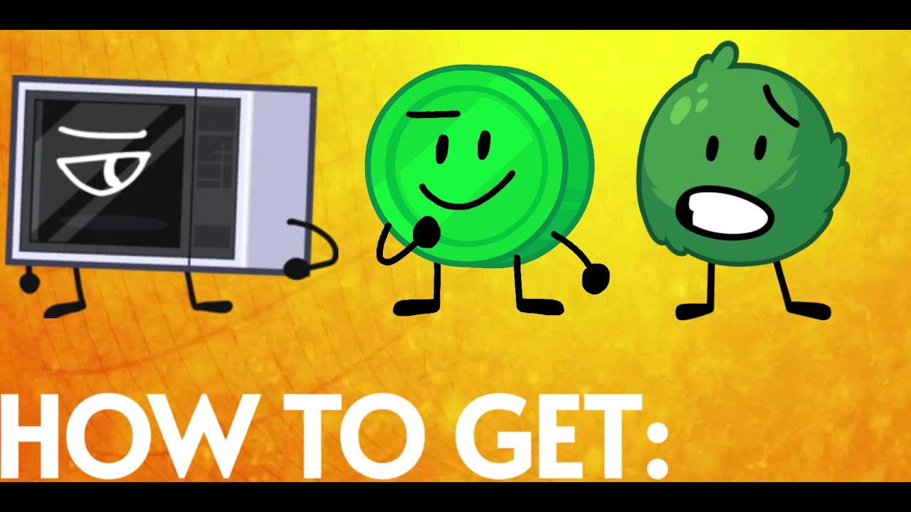 Find The BFB Characters: Marimo ball, win token, microwave - YouTube