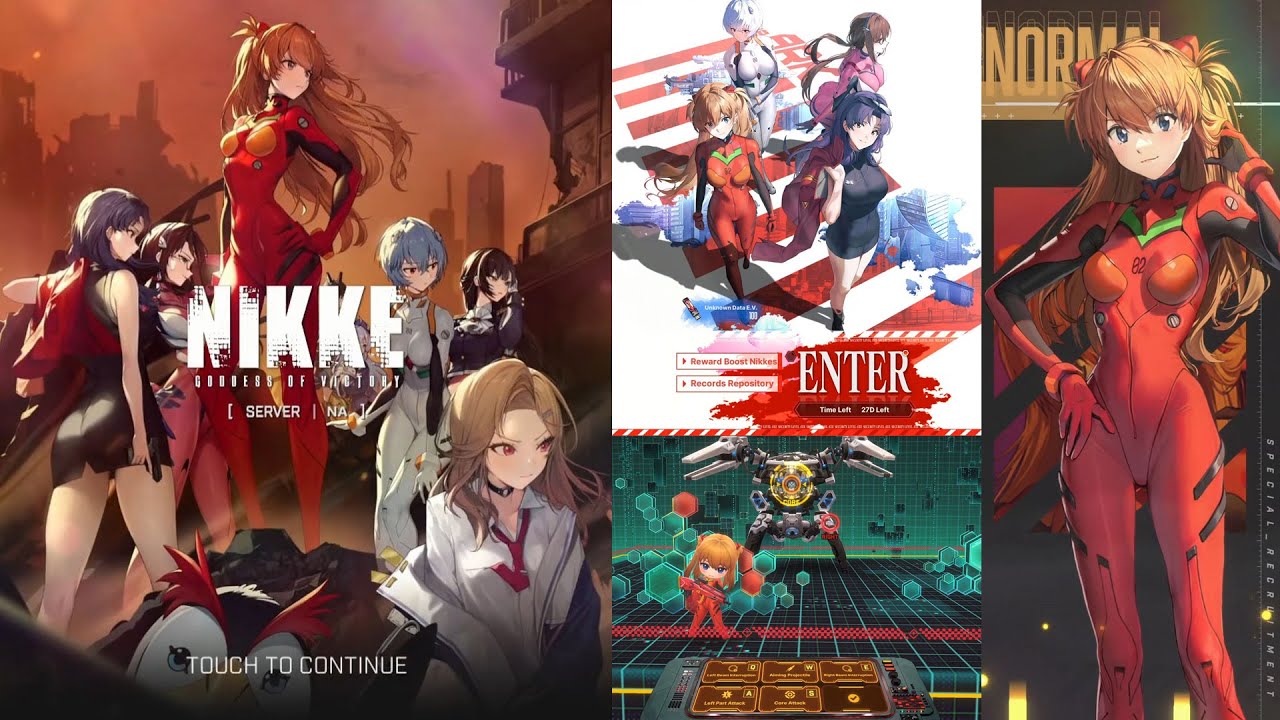 EVANGELION X NIKKE Collab Gameplay - Asuka Pulls & Event | GODDESS OF ...