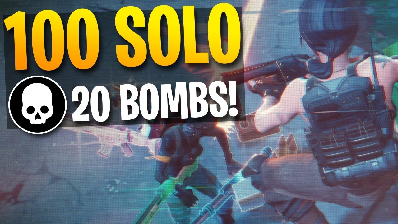 MY 100th 20 BOMB IN SOLOS! High Kill Gameplay (Fortnite Battle Royale ...