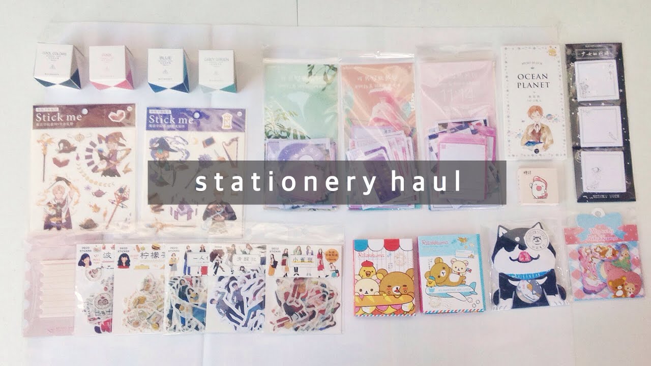 stationery haul #3 - YouTube