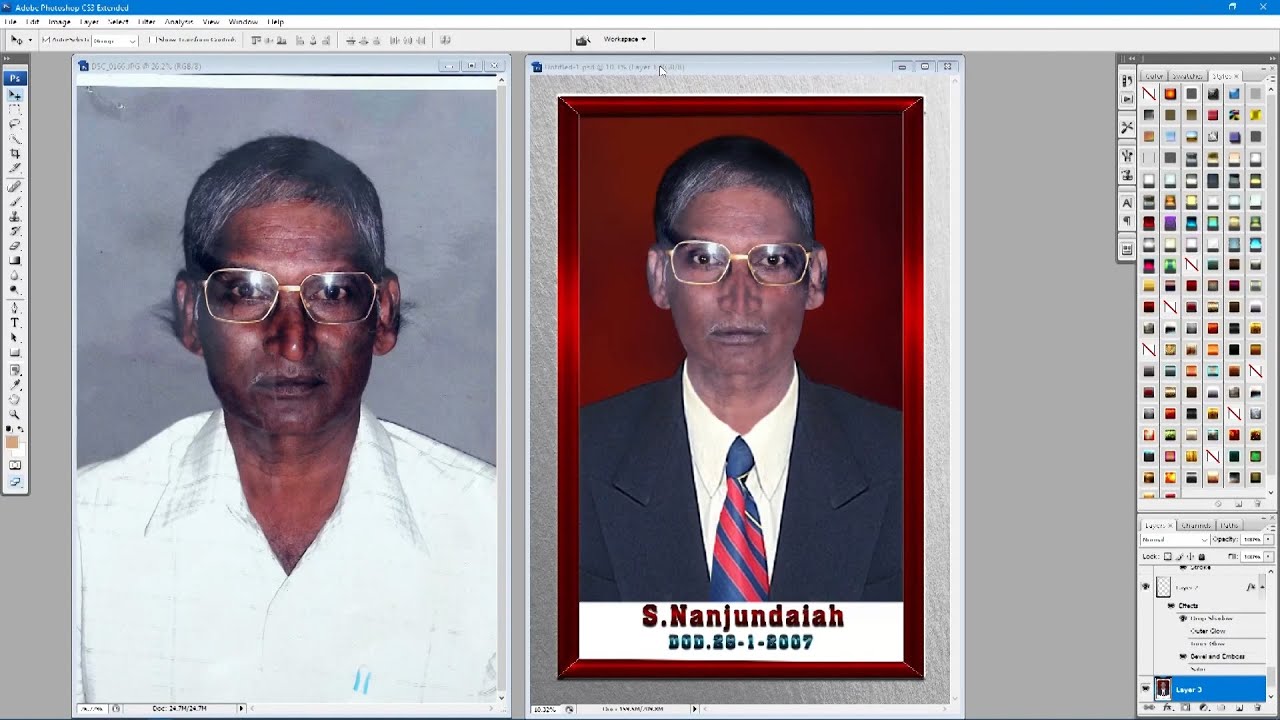Expired Photo Edit DOB Photoshop Tutorial | Photoshop CS3 | 2020 Vol 2 ...