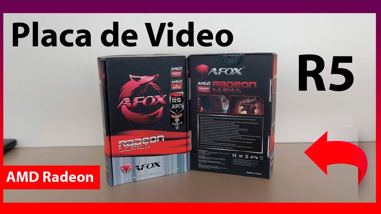 AMD Radeon dois monitores! Placa de Vídeo RX 220 2GB Afox! Unboxing ...