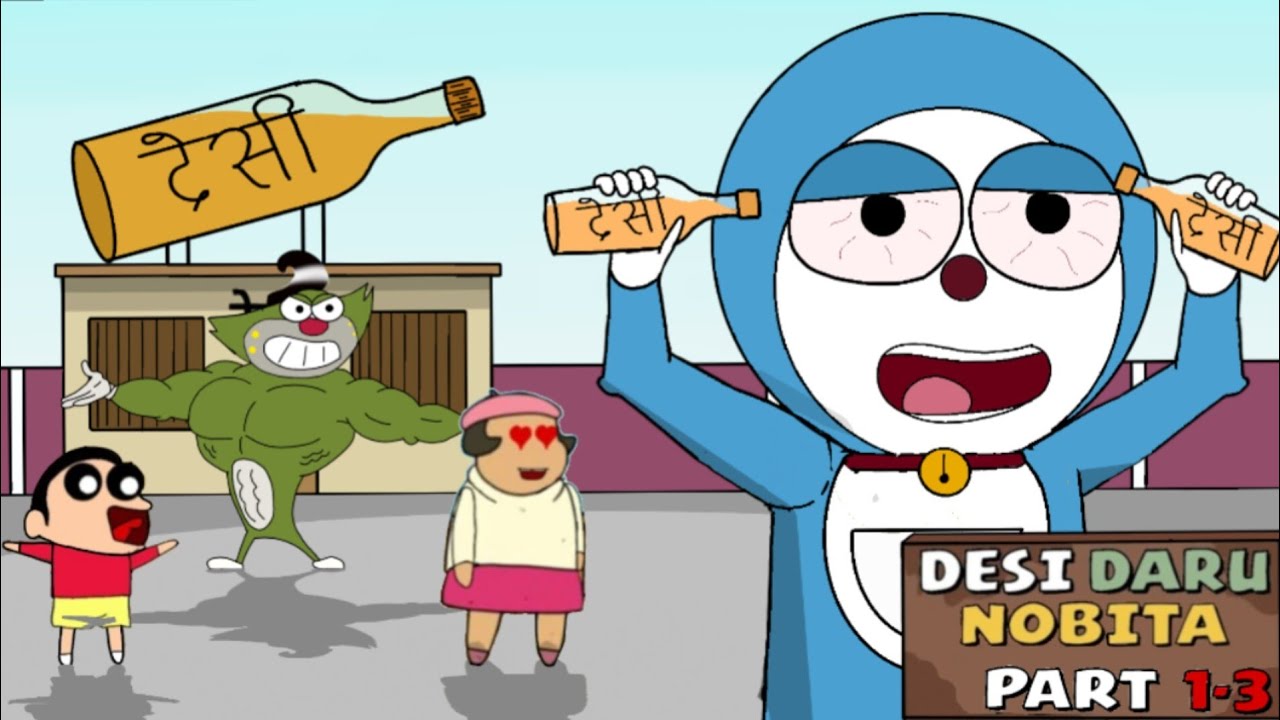 Desi Daru Indian Doraemon | part 1-3 | @NOTYOURTYPE - YouTube