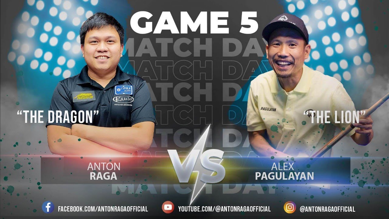 GAME 5:ANTON RAGA VS. ALEX PAGULAYAN | 10BALL | RACE 23 - YouTube