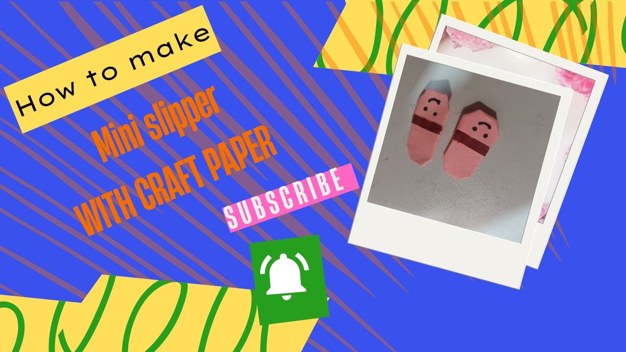 How to make mini slippers | how to make slippers | how to make slippers ...