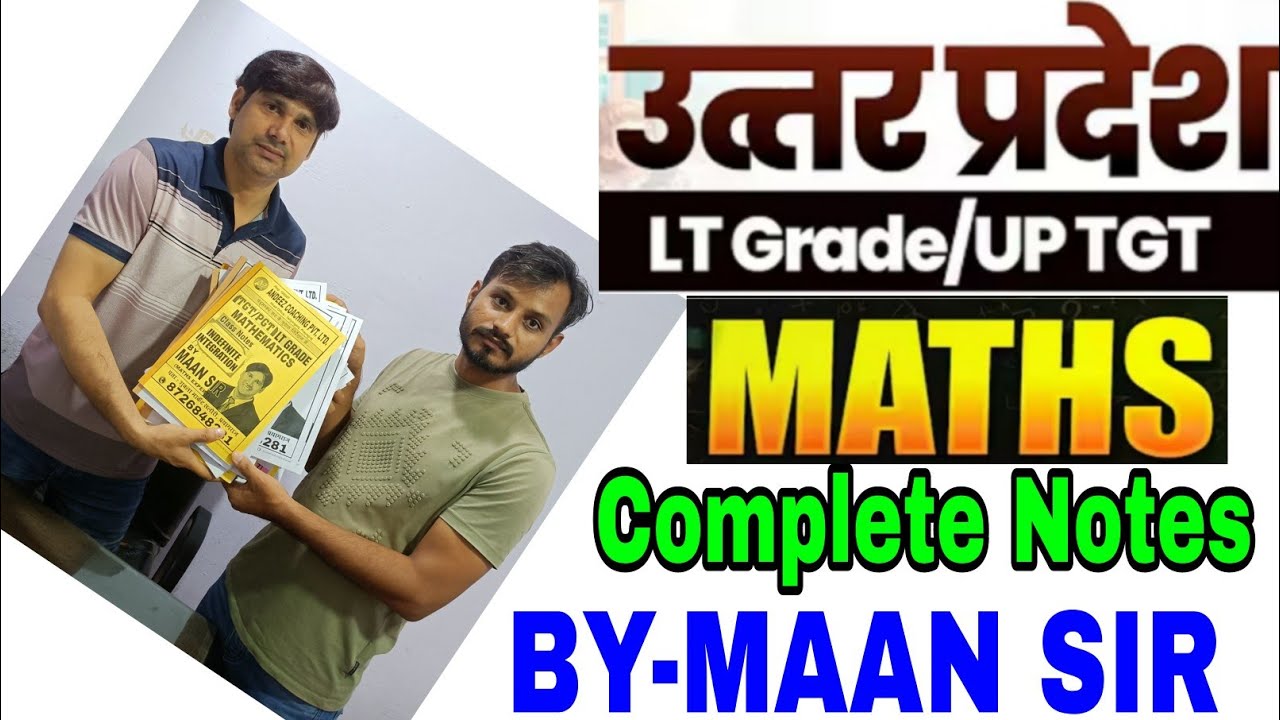 LT grade maths complete Notes by Maan sir #ltmaths #tgtmaths #pgtmaths ...