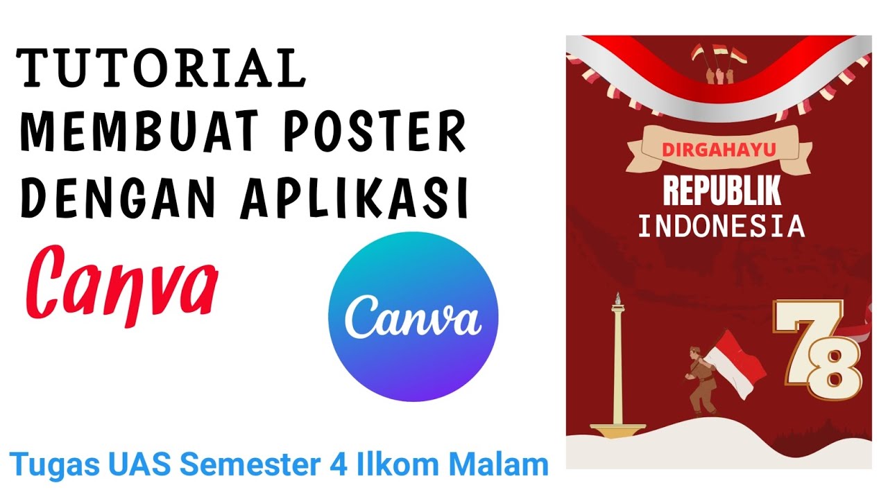 TUTORIAL MEMBUAT POSTER DENGAN APLIKASI CANVA || TUGAS UAS CREATIVE ...