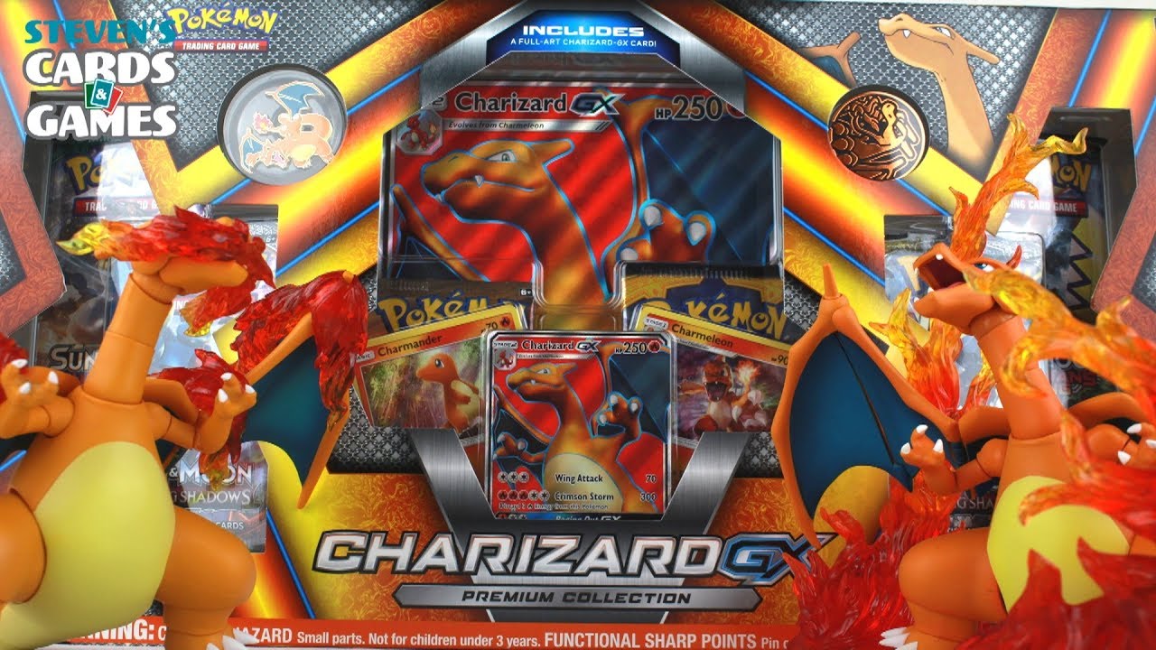 Charizard GX Premium Collection Box Opening - YouTube