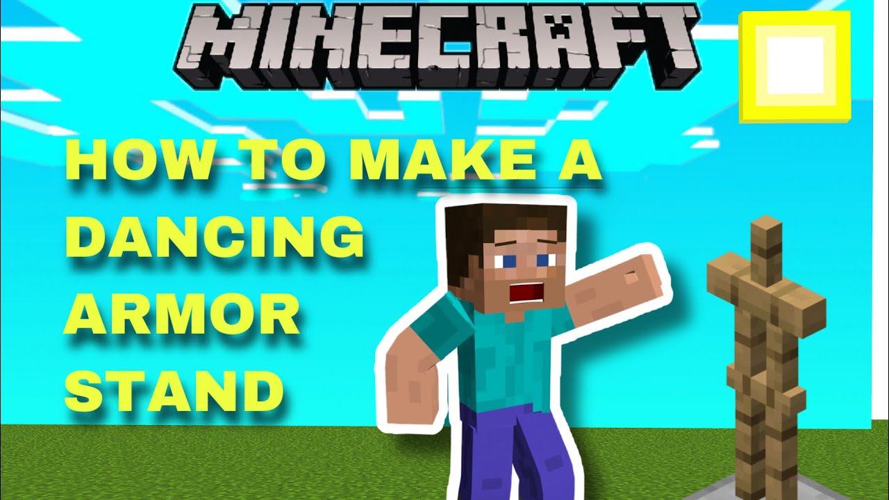 How To Make A DANCING ARMOR STAND - In MINECRAFT PE (2020 v1.16.200 ...