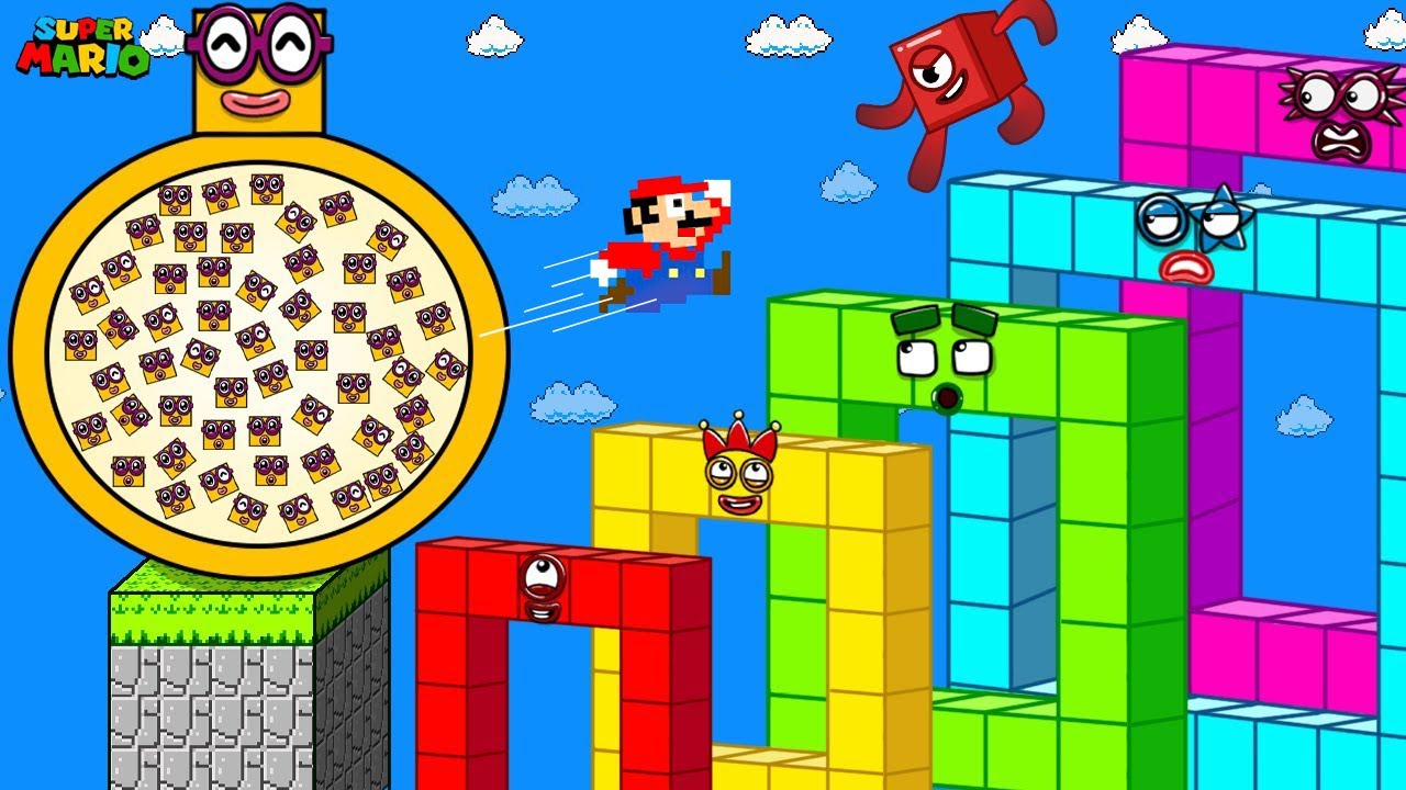 Ultimate Clash: Mario and Numberblocks 1 Take on the Biggest Zombie ...