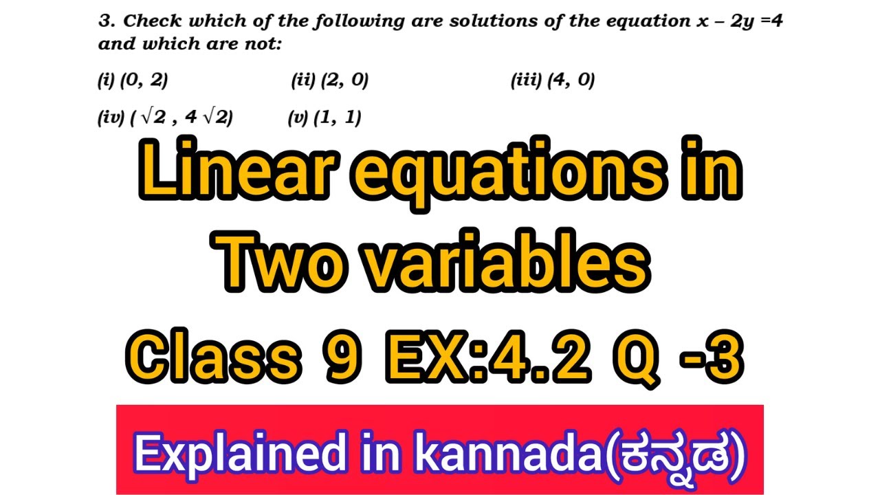 Check Which Of The Following Are Solutions Of The Equation X 2y 4 And check-which-of-the-following-are-solutions-of-the-equation-x-2y-4-and