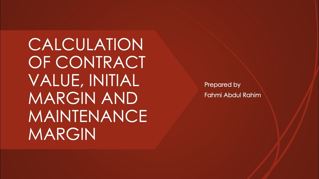 Initial And Maintenance Margin 7379
