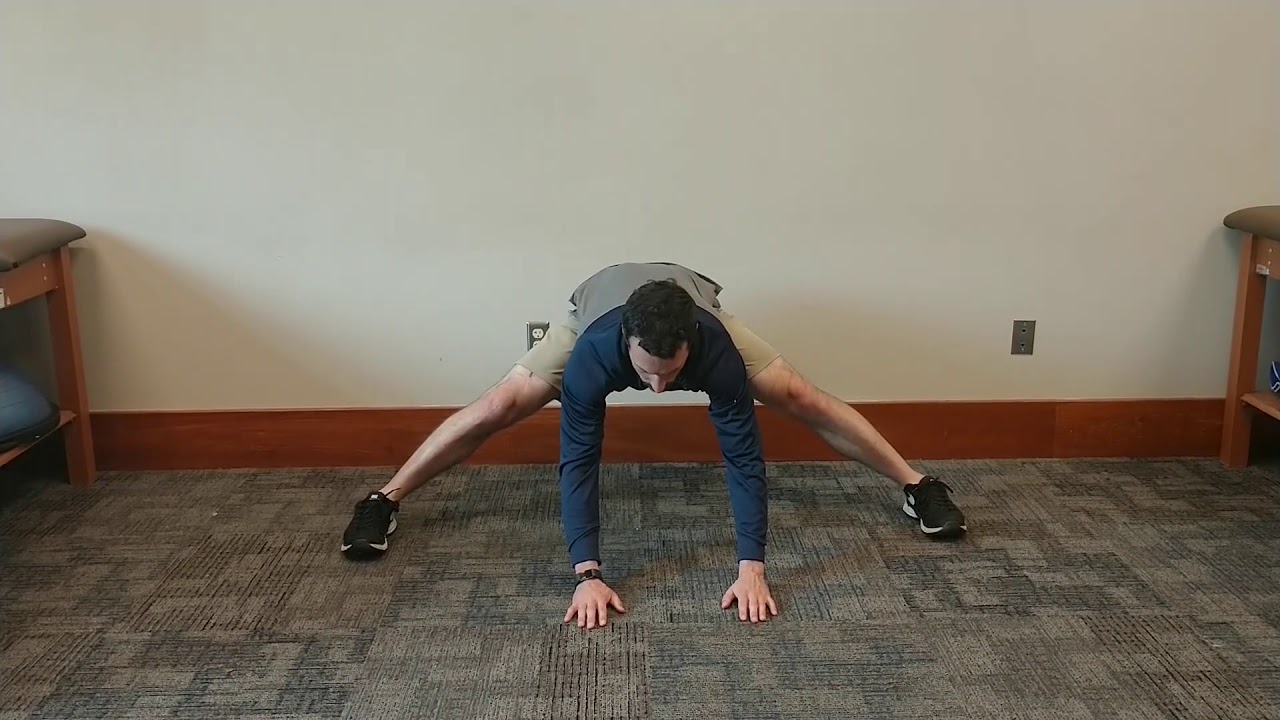 Wide Straddle Stretch - Standing - YouTube