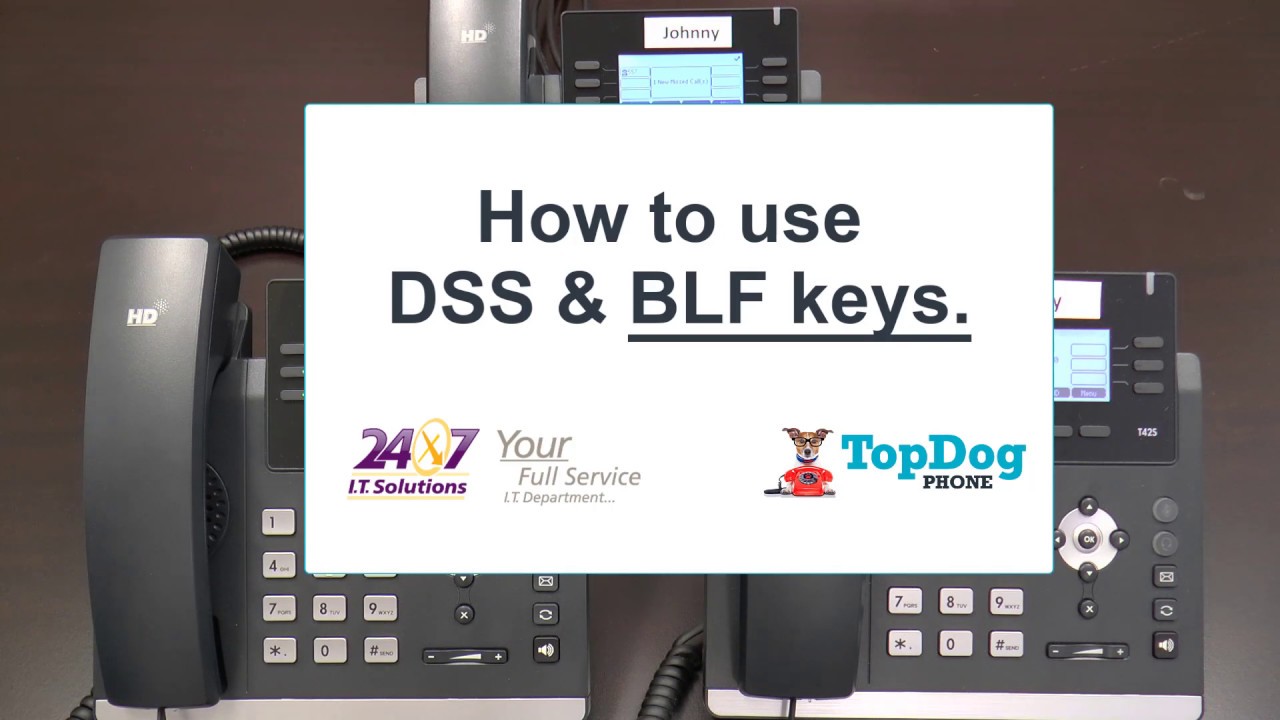 How to use DSS & BLF keys (Length = 1:03) - YouTube