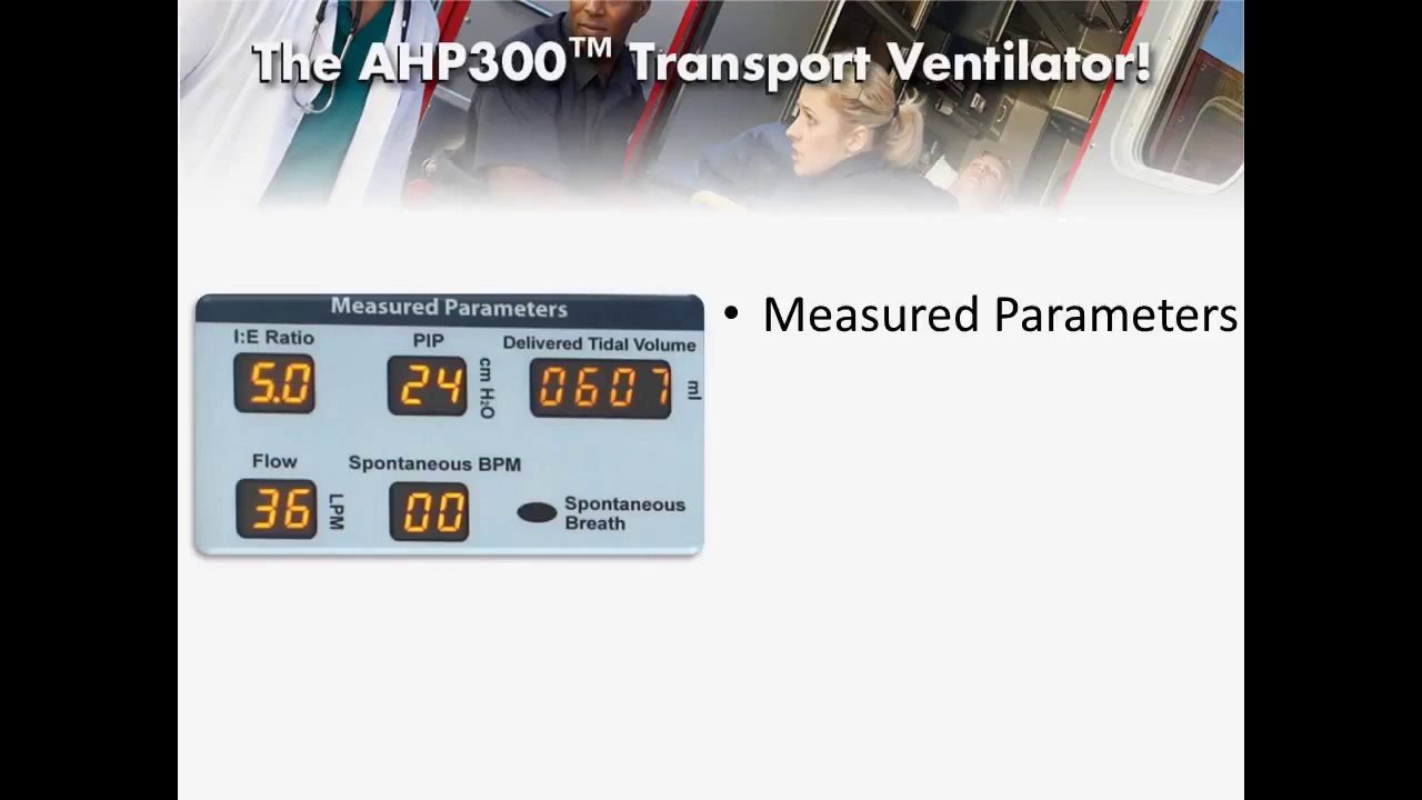 Allied Healthcare AHP300 Transport Ventilator Overview and In-Service ...