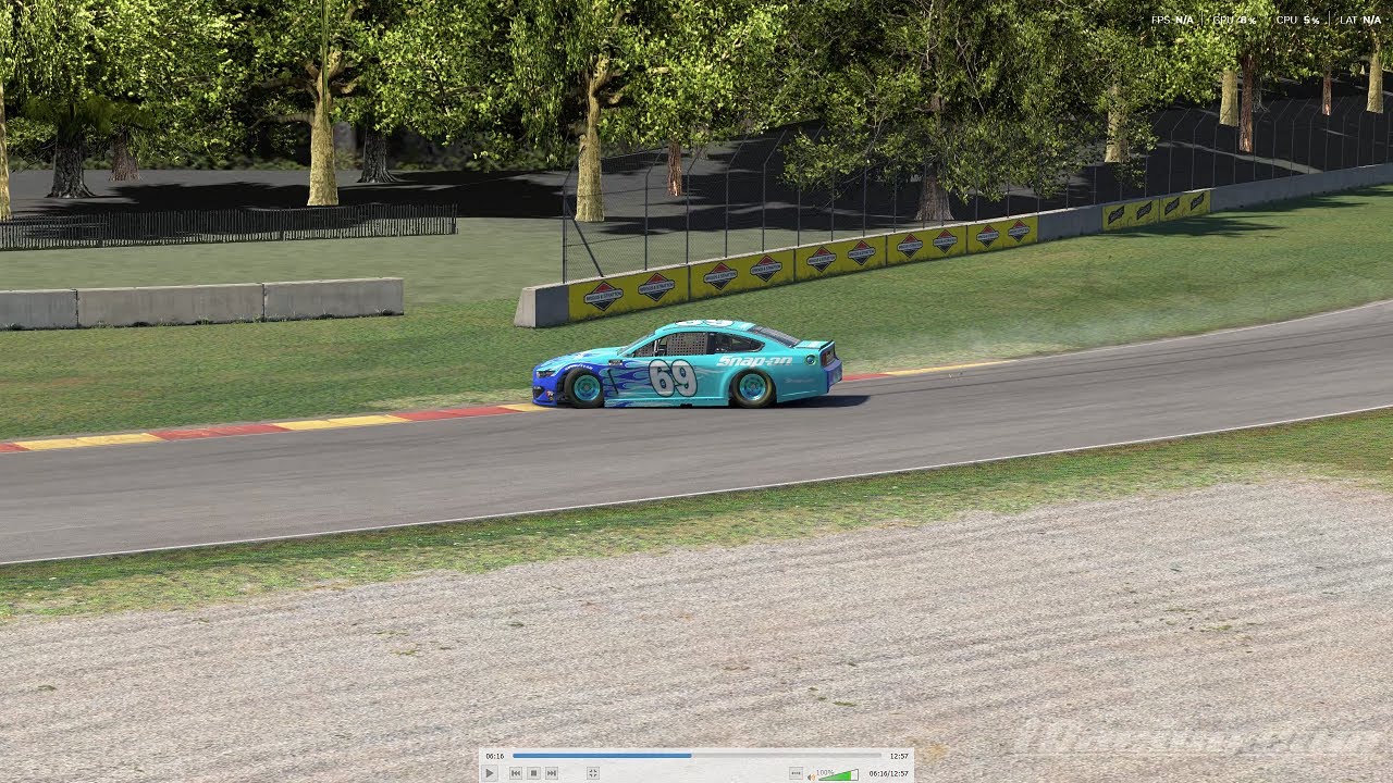 iRacing Awesome Drift, Turn 1 Watkins Glen - YouTube