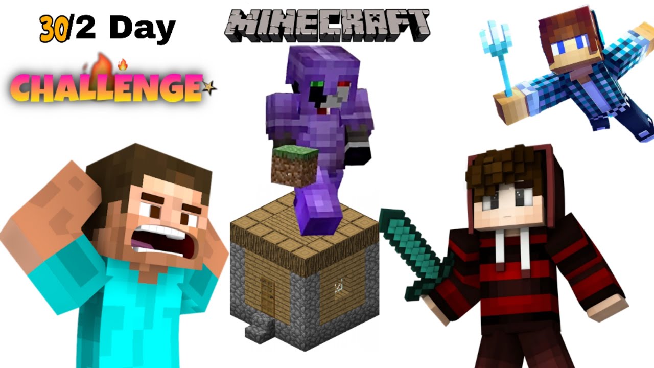 Minecraft 30 Days Challenge ⚡ Day 2 🏰🔥 - YouTube