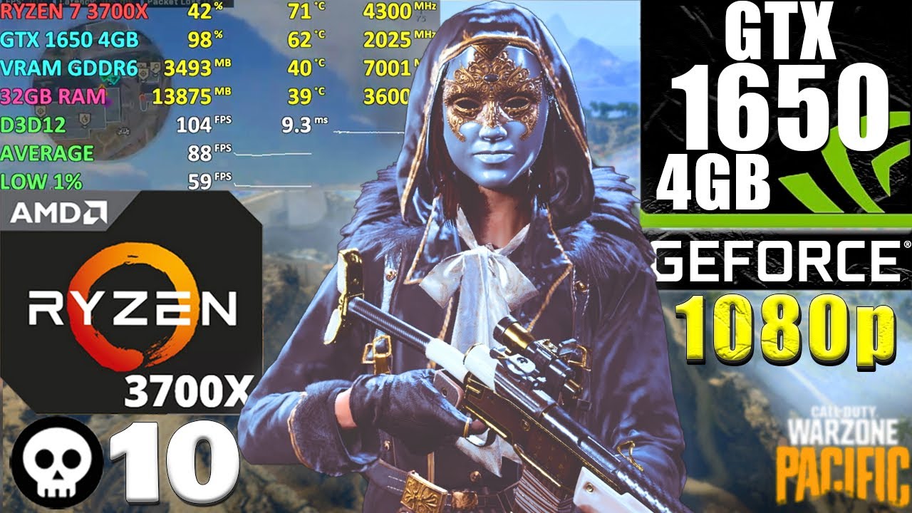Call of Duty: Warzone Season 2 | GTX 1650 + Ryzen 7 3700X | 1080p - Low ...