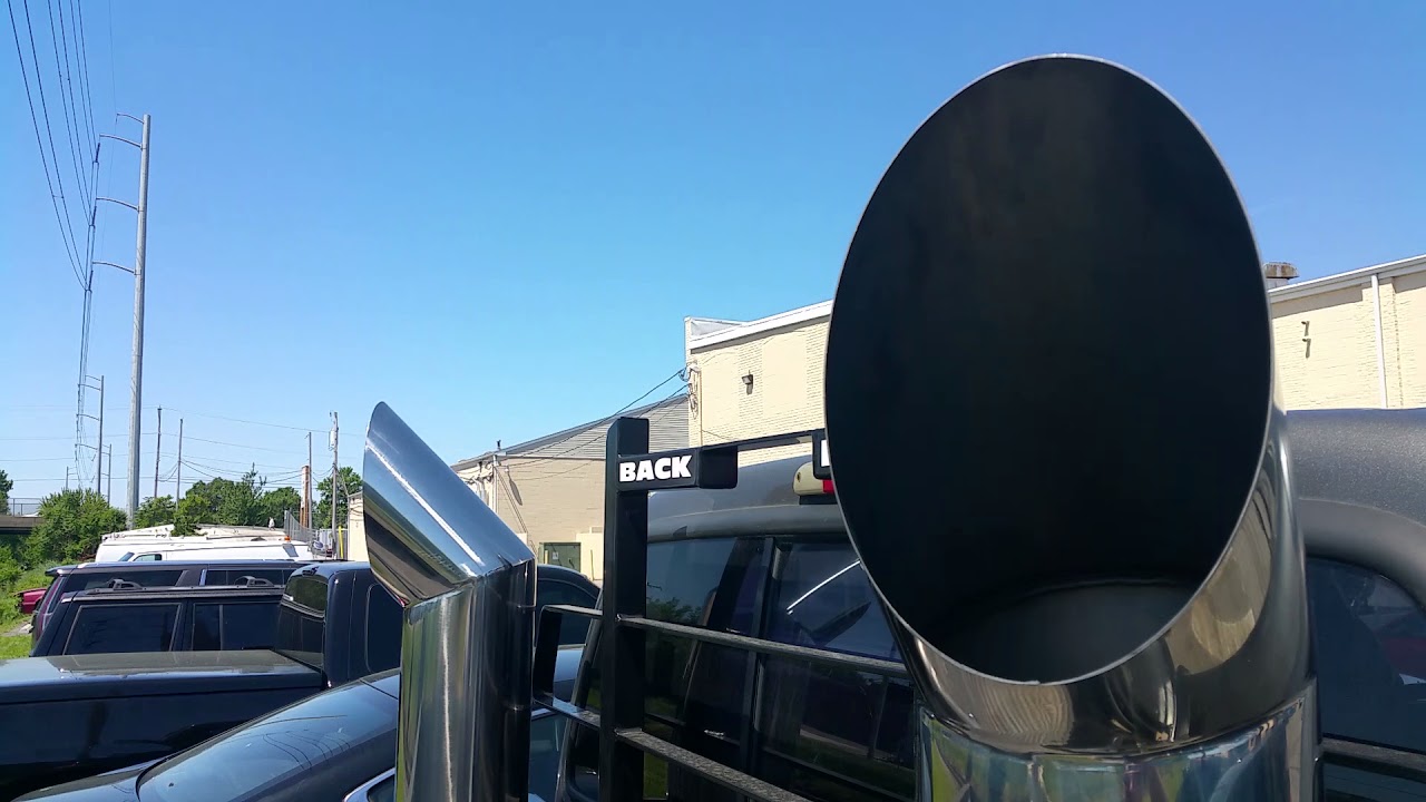 2002 f250 7.3 powerstroke stacks - YouTube