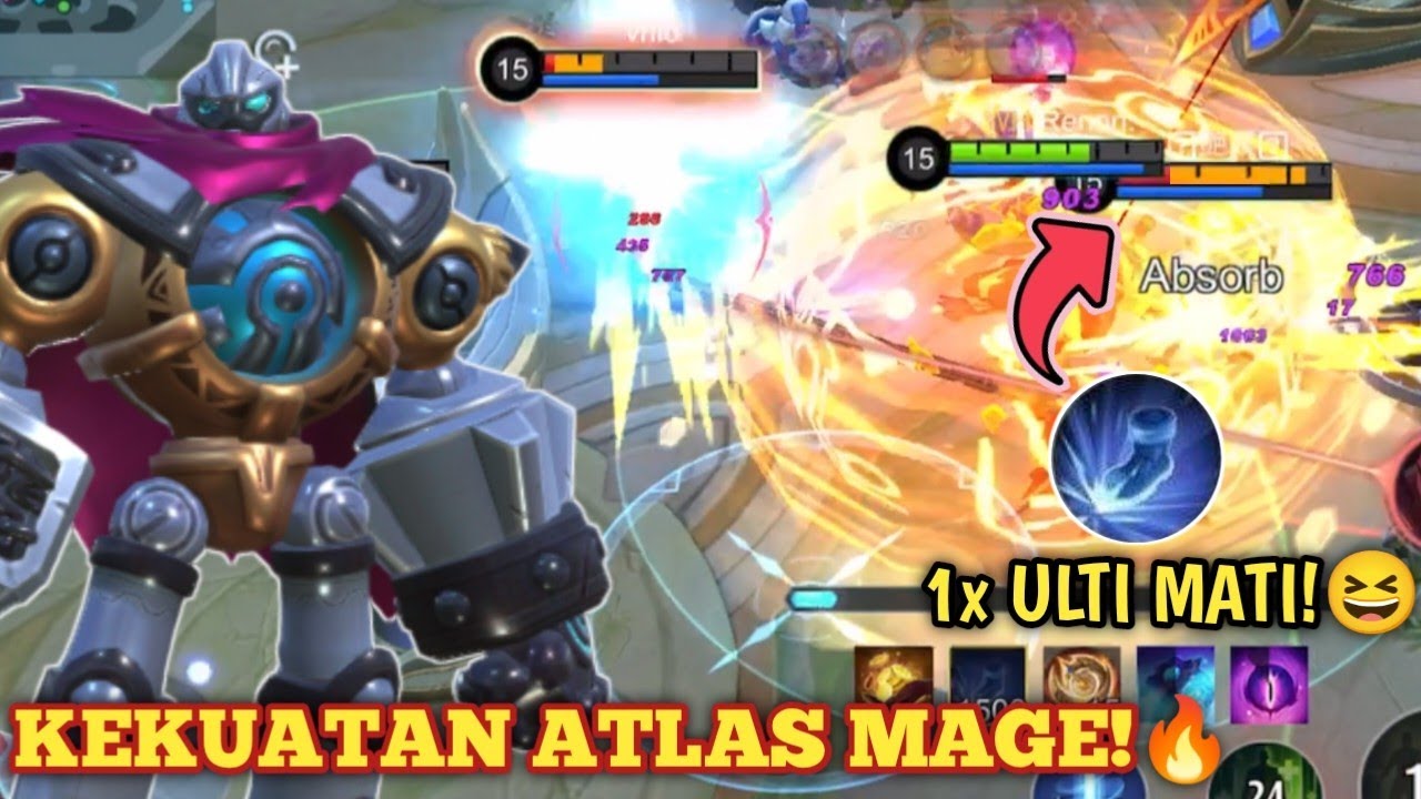ATLAS KU DIBACOTIN SATU TIM! KUBALAS DGN MONTAGE 1x ULTI MATI! BUILD ...