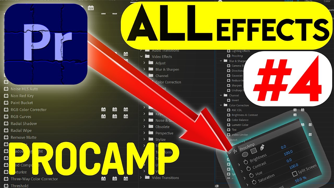 PROCAMP:Adjust-Effects-ALL-Every Effect in Adobe Premiere Pro 2023 Explained-Ep#4-UrduHindiاردو ...