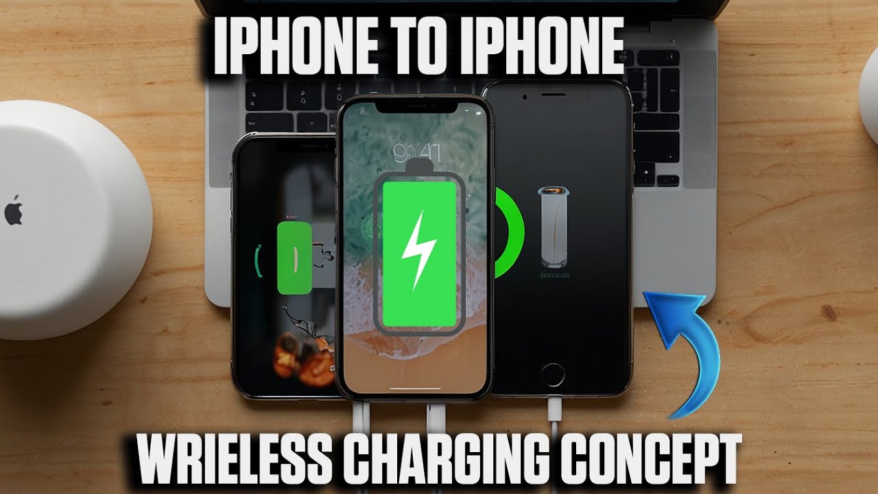 iPhone to iPhone wireless charging Apple's Concept | iphone reverse charging #iphone #apple ...
