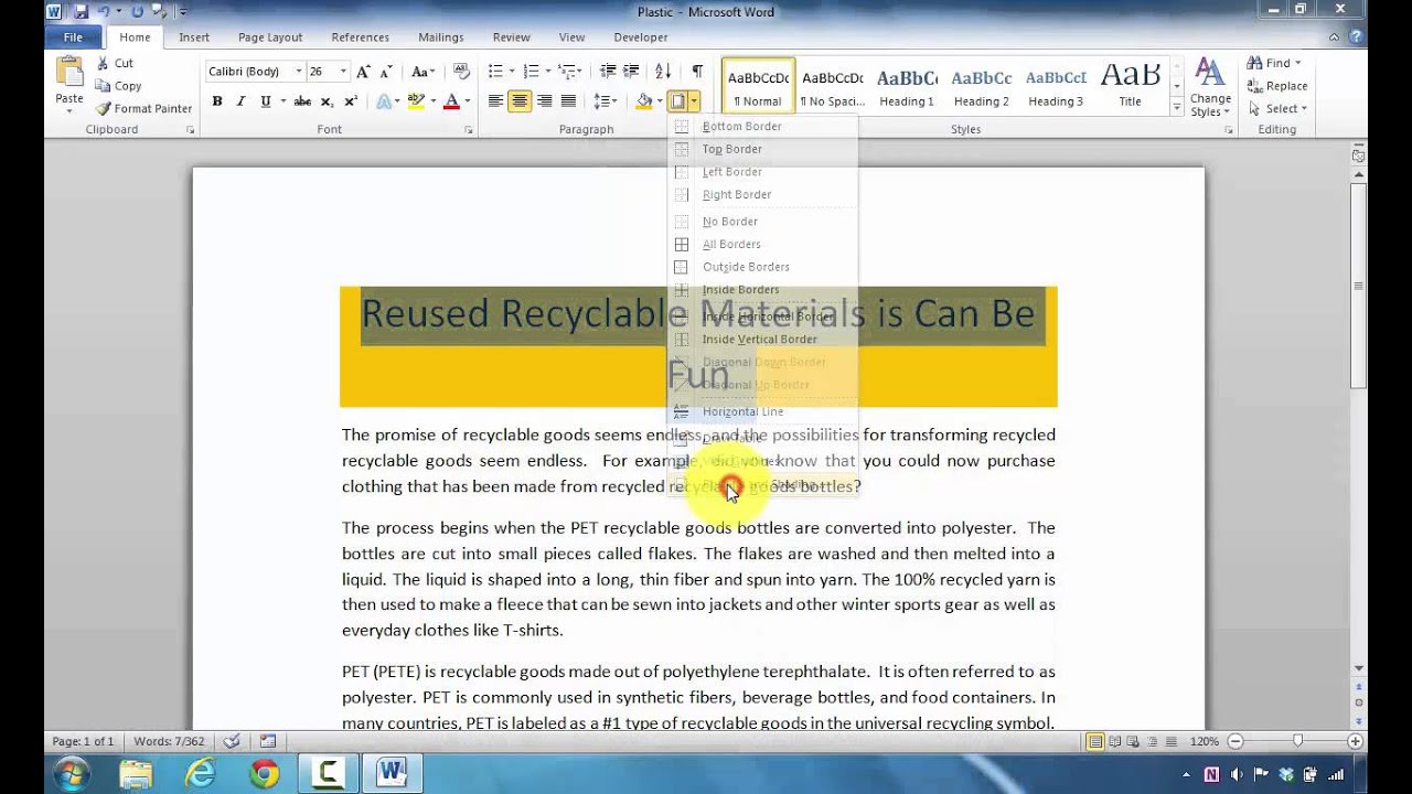 How To Apply Shading And Borders To Microsoft Word 2010 Titles YouTube how-to-apply-shading-and-borders-to-microsoft-word-2010-titles-youtube