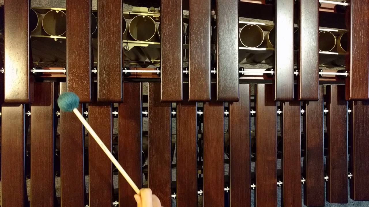 C sharp natural minor scale xylophone or marimba - YouTube