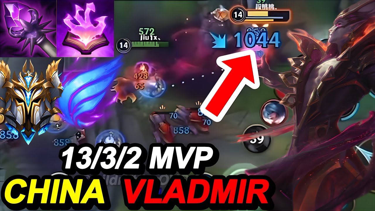 Wild Rift China Vladmir Mid - Sovereign 157LP Rank Gameplay - Build ...