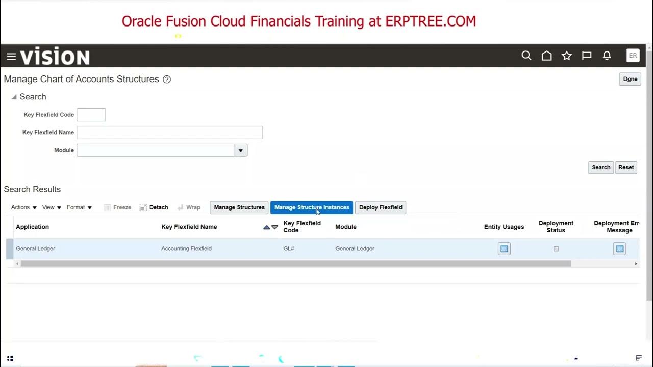 Oracle Fusion Financials Training | Chart Of Accounts Creation Part-2 ...