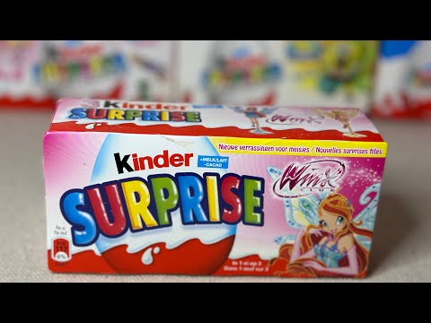 Winx Club Kinder Surprise Egg 2012 Collection Unboxing