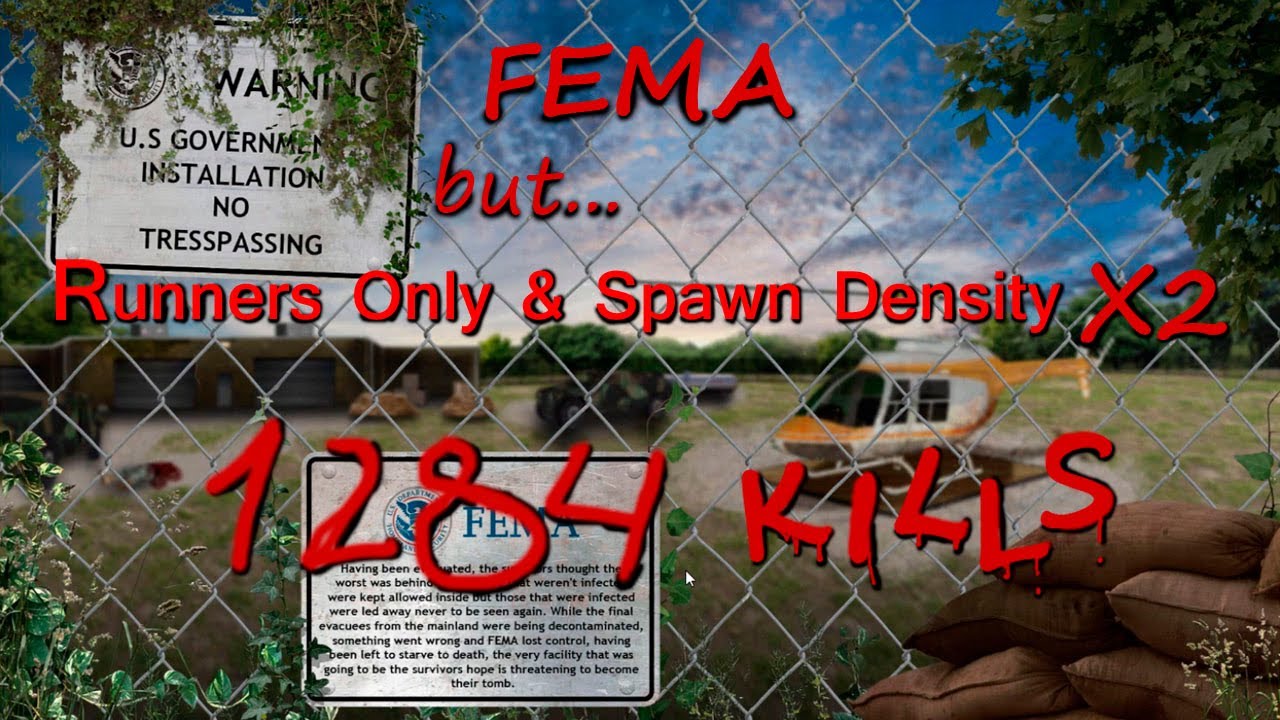 Fema. NMRIH. Runners only. Spawn density X2. By Johnnie Walker. zombies ...