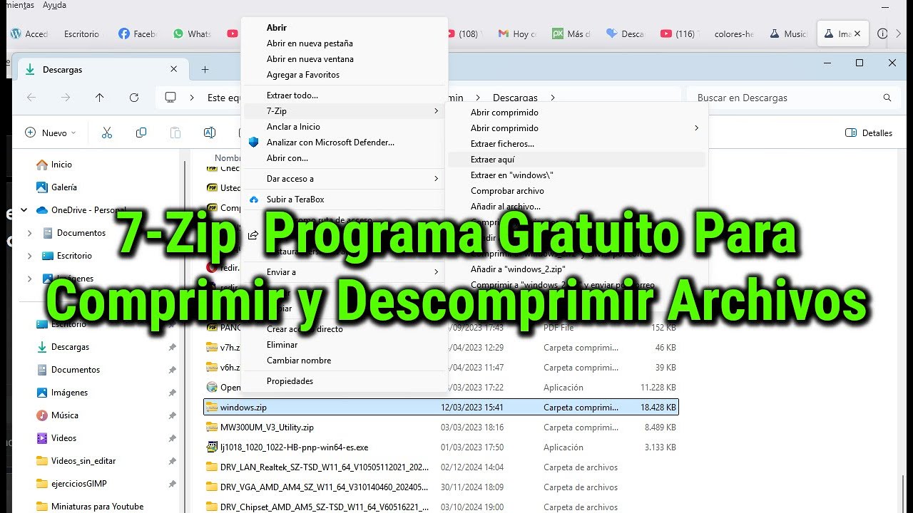 👉 Cómo Descargar, Instalar y Usar 7-Zip en Windows | Guía Completa Paso ...