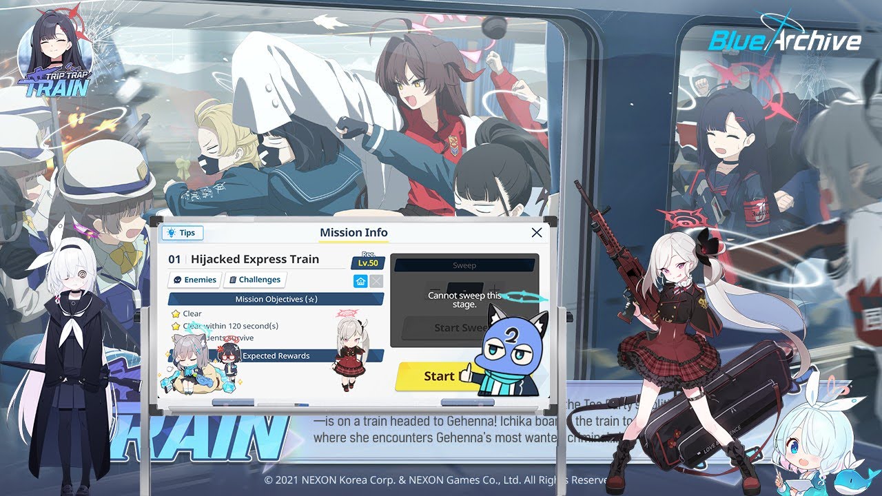 Day 153 - Blue Archive: Event Trip Trap Train Challenge 1 Hijacked ...