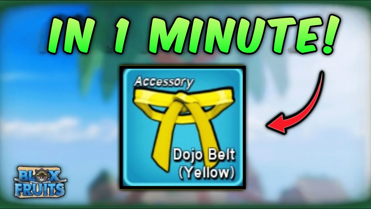 Yellow Dojo Belt (Water Warrior Quest) in 1 Minute! - YouTube