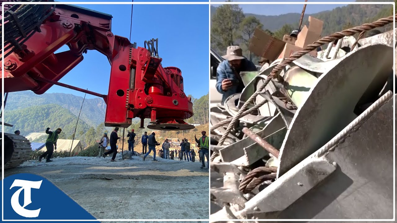 Uttarkashi rescue operations: Blades of auger machine damaged, brought ...