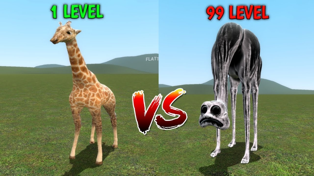 GIRAFFE REAL LIFE vs GIRAFFE ZOONOMALY MONSTER [Garry's Mod] - YouTube