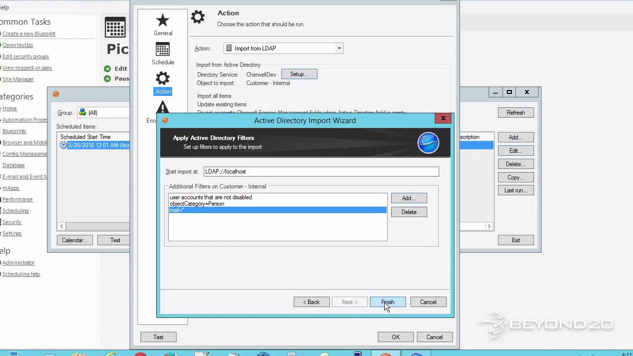 How to Setup Active Directory Filters in Cherwell - YouTube