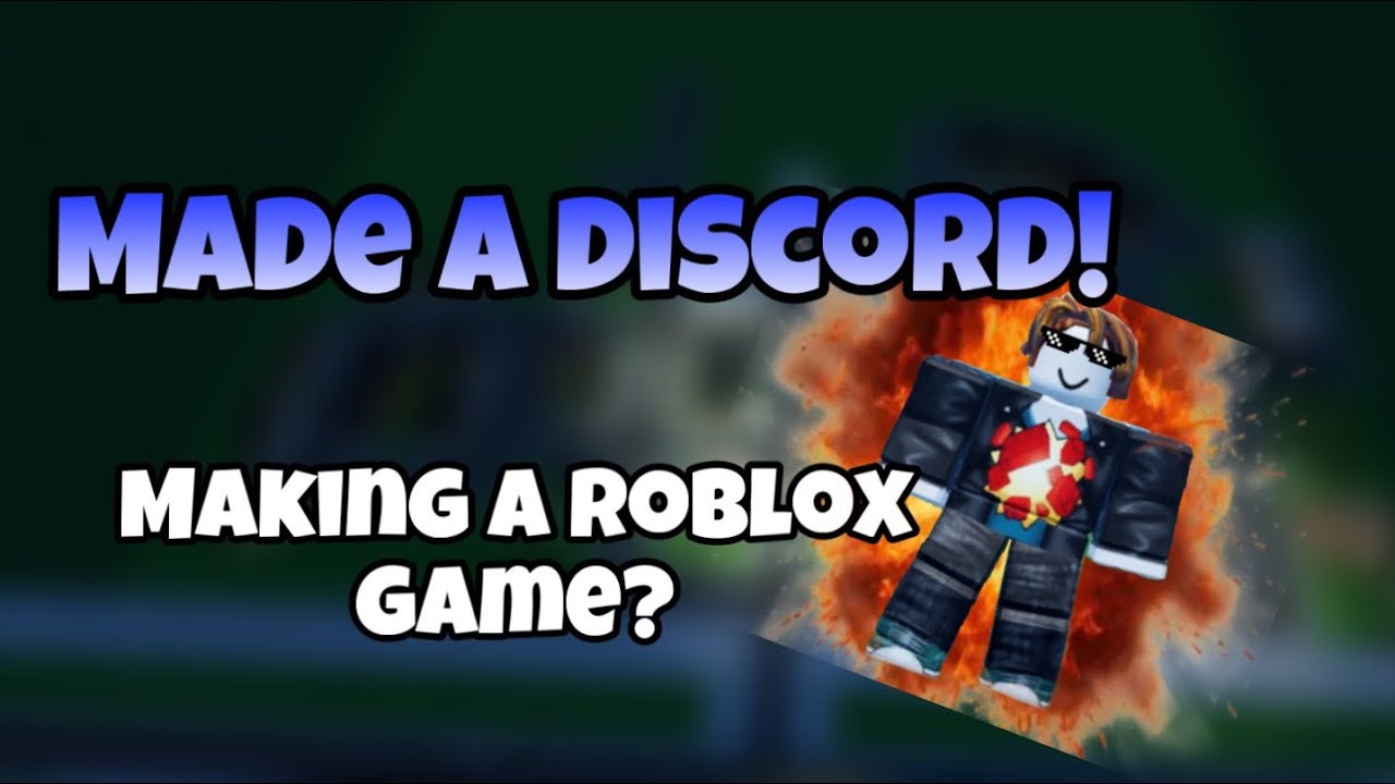 Made a discord and making a game! - YouTube